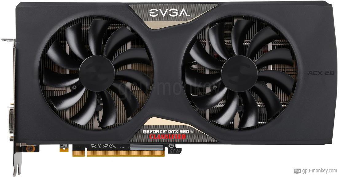 EVGA GeForce GTX 980 Ti CLASSIFIED GAMING ACX 2.0+ V3 Benchmark and Specs