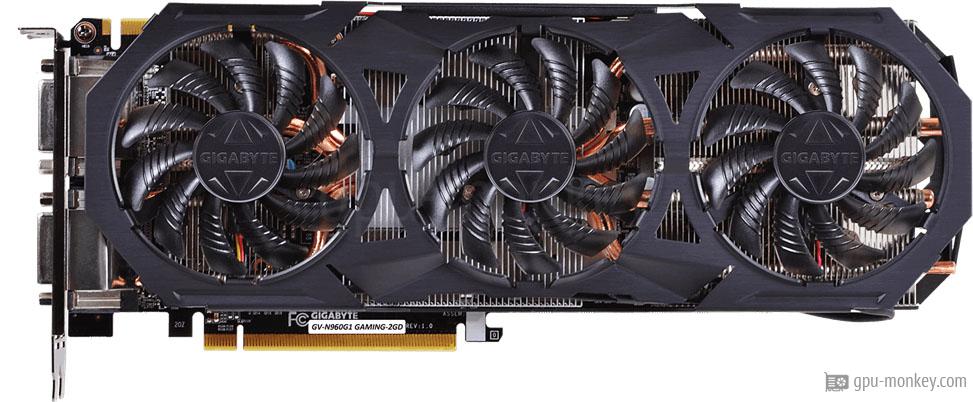 GIGABYTE GeForce GTX 960 G1 Gaming Benchmark and Specs