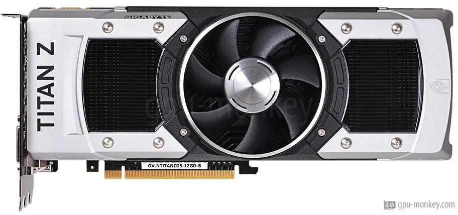 GIGABYTE GeForce GTX TITAN Z Benchmark and Specs
