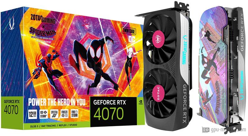 ZOTAC GAMING GeForce RTX 4070 Twin Edge OC SPIDER-MAN: Across the ...